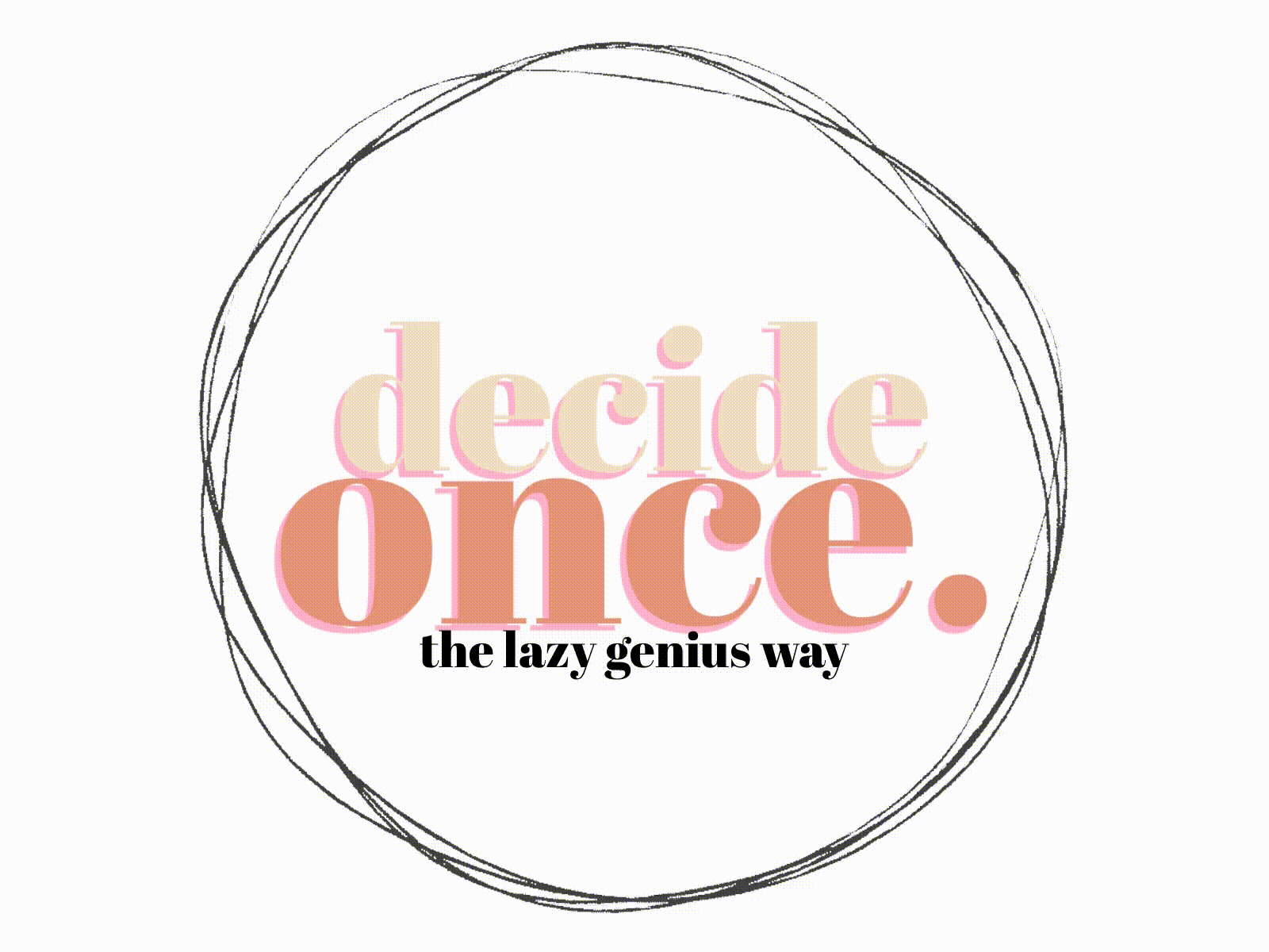 Decide once. – embracing essentialism